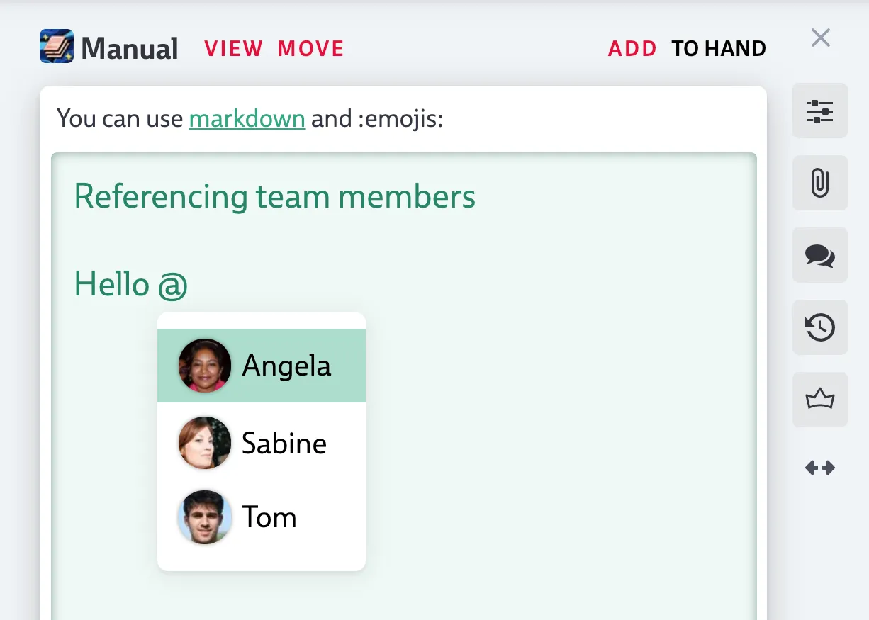 Text Editor | Codecks Manual